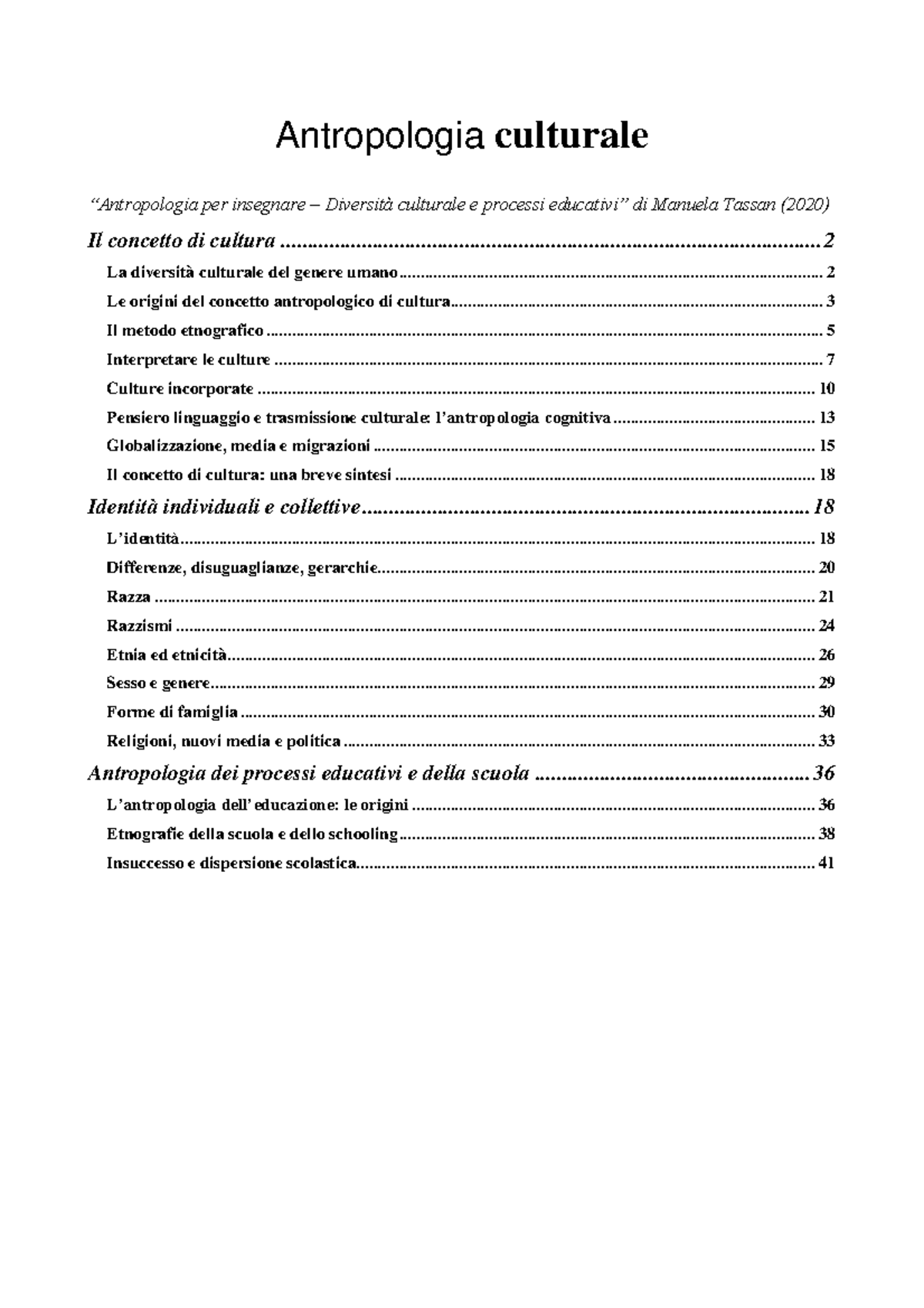 Antropologia culturale - Antropologia culturale Il concetto di cultura ...