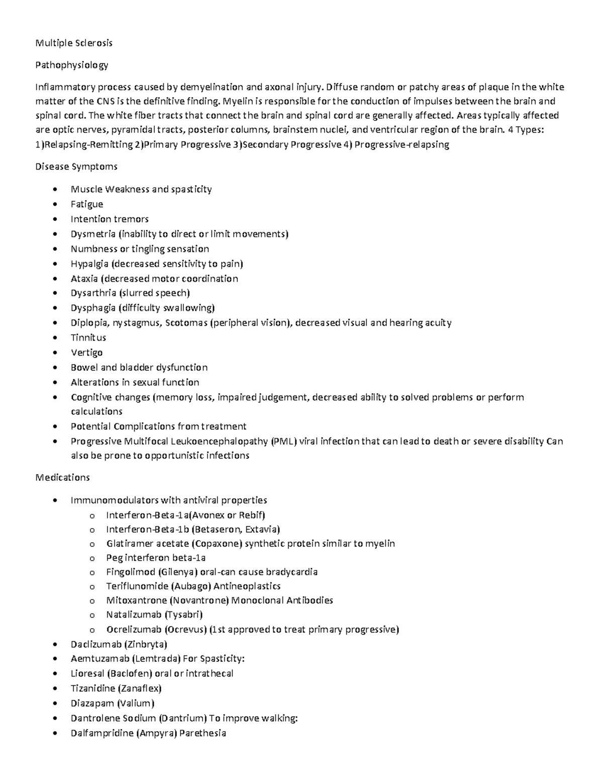 Mod 2 2236 MS map - Padgett - Multiple Sclerosis Pathophysiology ...