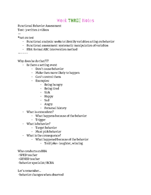 Functional Behavior Assessments - FBA - Formal A-B-C intervention ...