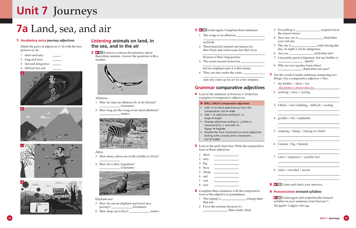 Life 2e Am E WB2 U07 - Answer key - Unit 7 Journeys Vocabulary extra ...