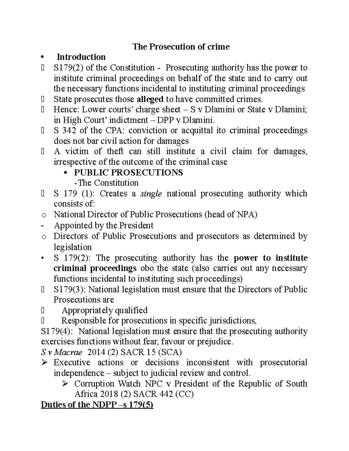 The Prosecution of crime p1 - The Prosecution of crime Introduction ...