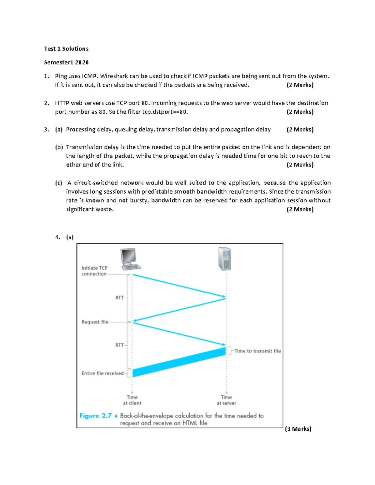 Test 1 Solutions S 12020 CS310 - Test 1 Solutions Semester1 2020 Ping ...