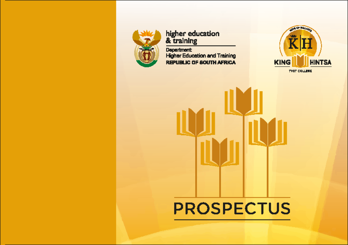 King Hintsa TVET Prospectus - PROSPECTUS VISION An innovative ...
