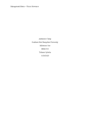 HRM 310 Module 4 HR Inbox - HR Inbox Antraneice Camp Southern New ...