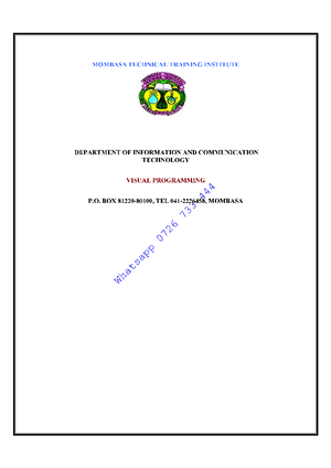 SAD-notes-K - FOR A DIPLOMA IN ICT MODULE 2 - MINISTRY OF EDUCATION ...