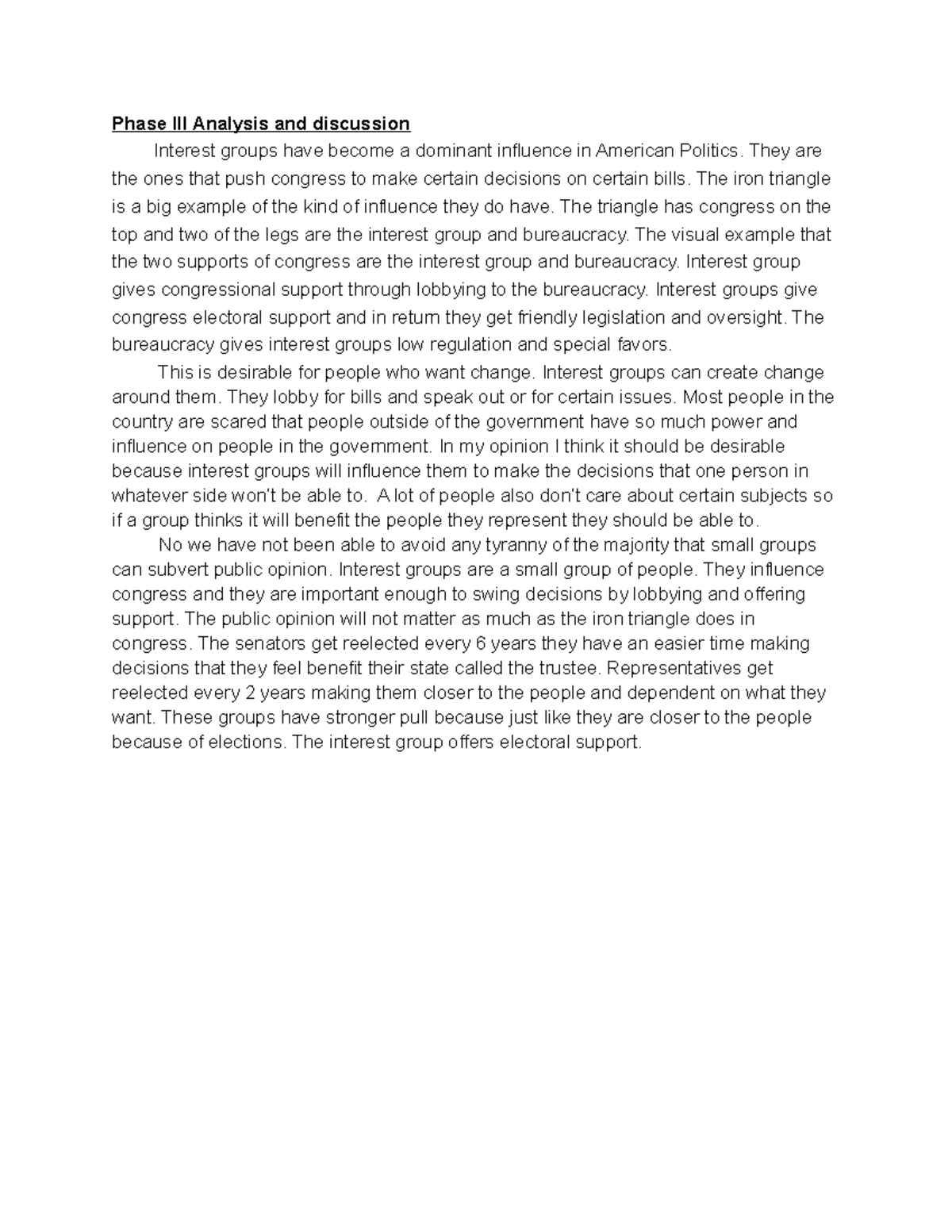 Phase III Analysis and discussion - Phase III Analysis and discussion ...