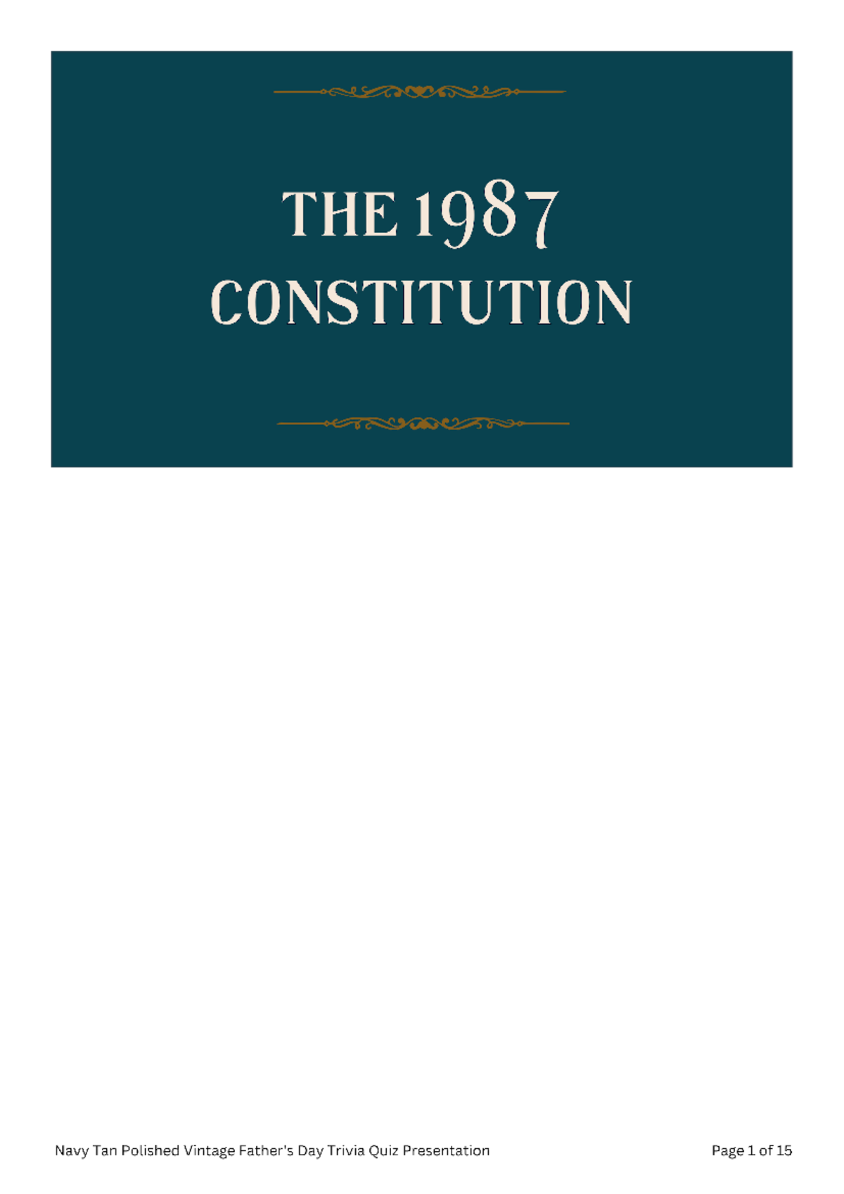 The-1987-Constitution - General Education - Studocu