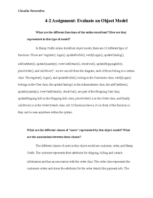 CS 255 Project One Business Requirements - CS 255 Business Requirements ...
