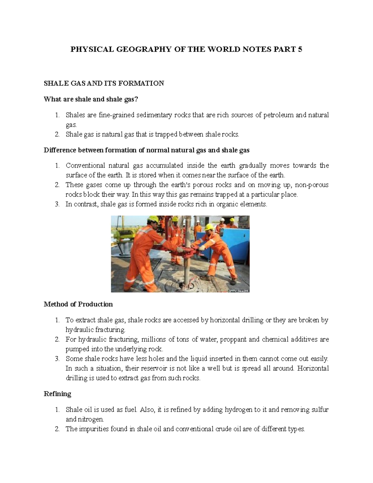 Physical Geography OF THE World Notes PART 5 - PHYSICAL GEOGRAPHY OF ...