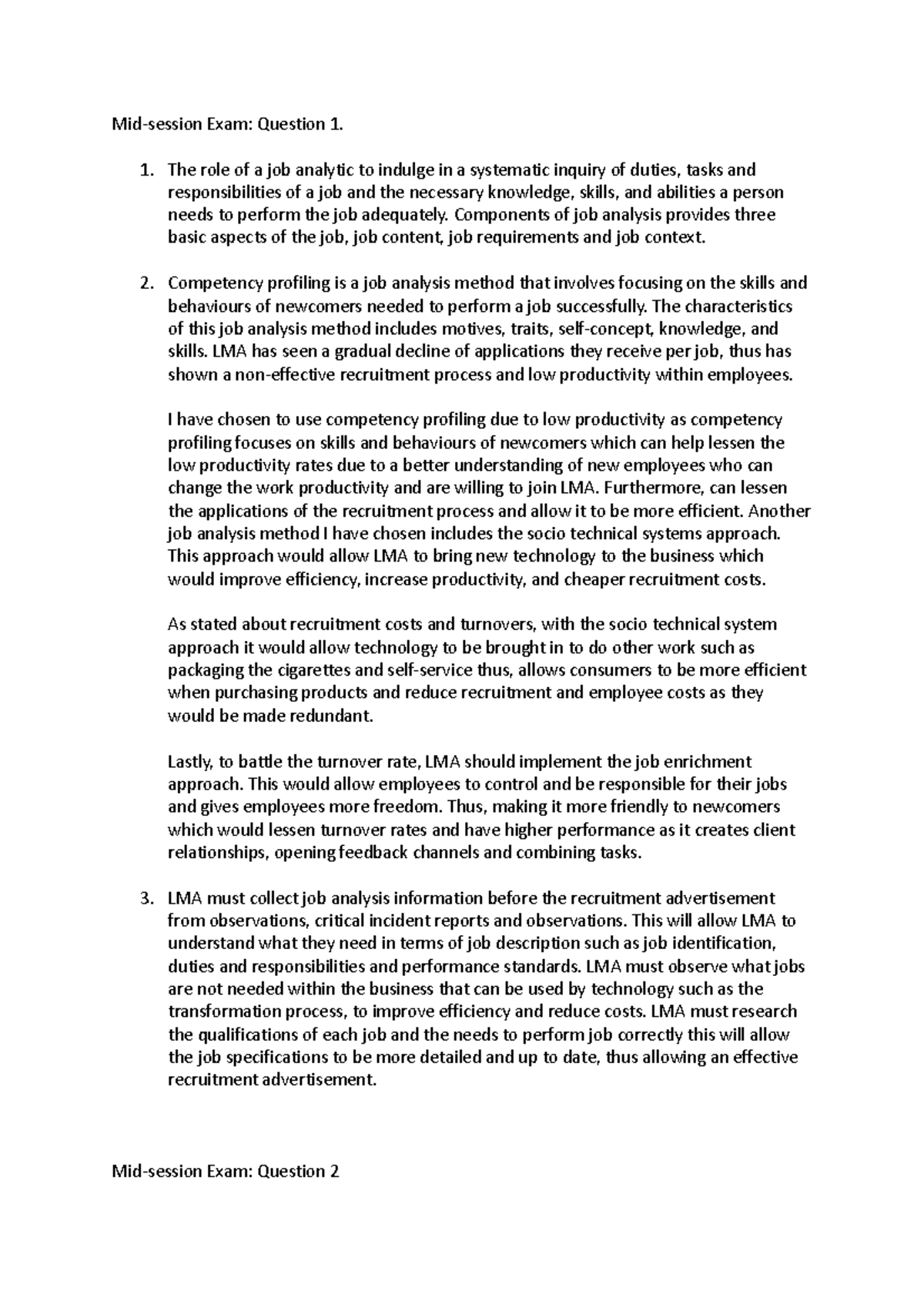 Mid - This is a basis for the Mid session exam - Mid-session Exam ...