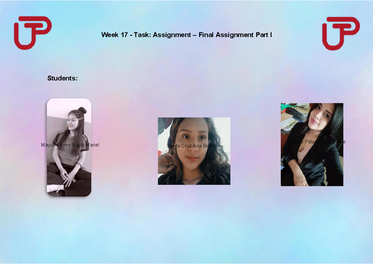 S17 Final Proyect - Ingles II - Week 17 - Task: Assignment – Final Assignment Part I Students ...