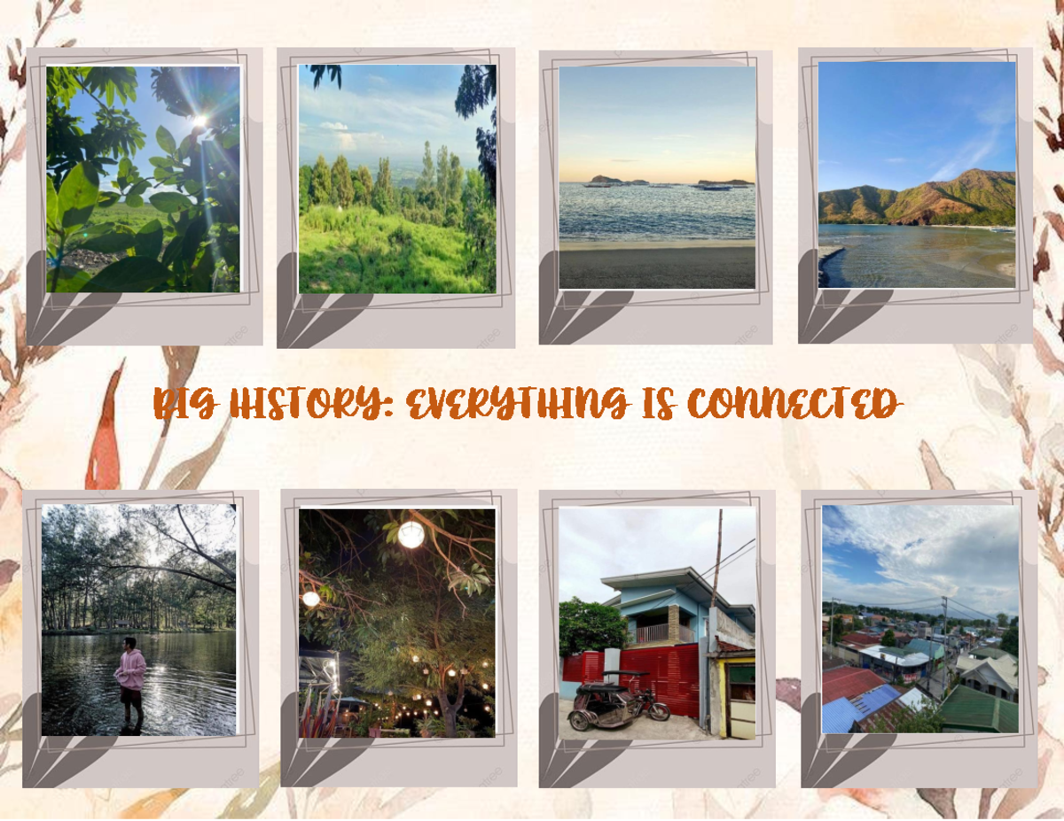 Photo essay - Aron - asdads - BIG HISTORY: EVERYTHING IS CONNECTED A ...