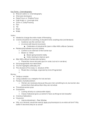 Intro to Film Study Guide - Units: Distribution of Films/The Making of ...