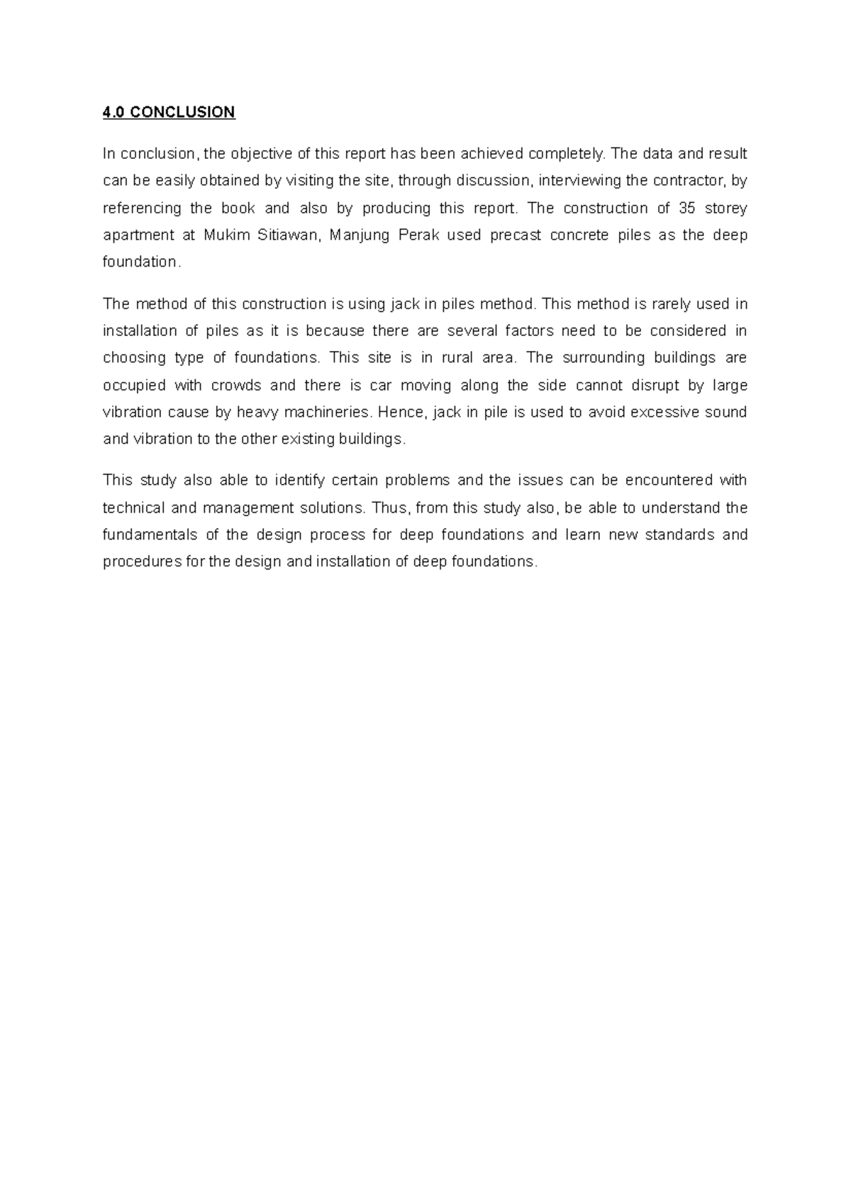 Bc Conclusion nataca - 4 CONCLUSION In conclusion, the objective of ...