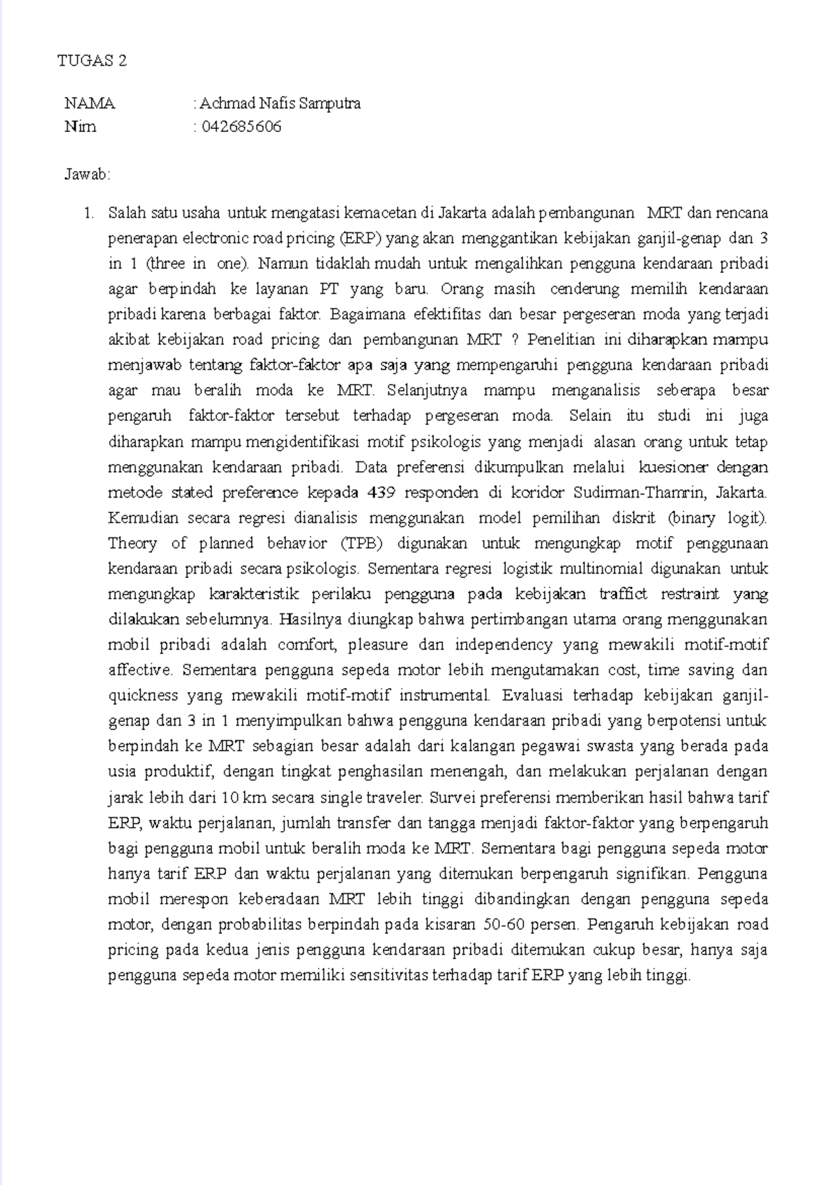 Jawaban Tugas 2 PWKL4402 Achmad Nafis Samputra - TUGAS 2 NAMA : Achmad Nafis Samputra Nim ...