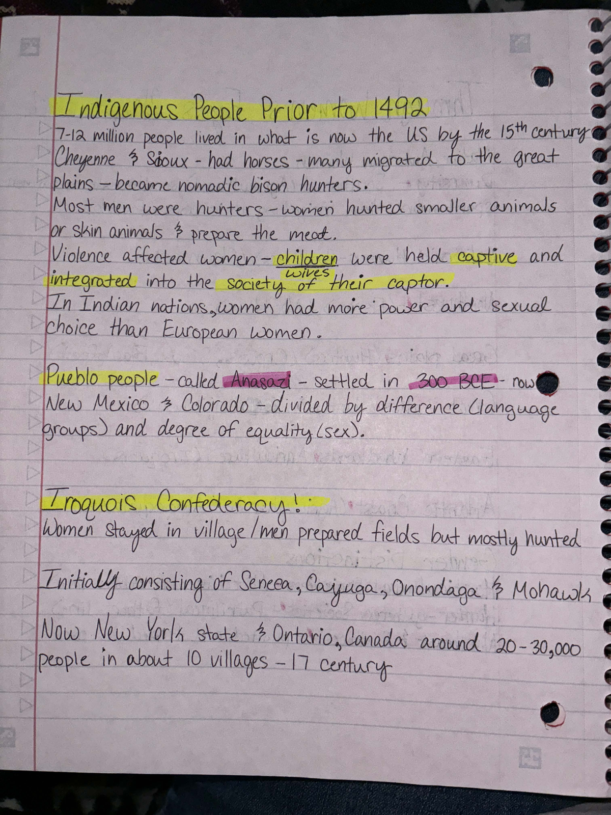 IMG 7923 - Course notes - Indigenous People Prior to 1492 million ...