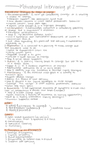 Week 10- Motivational Interviewing pt-1 - Mo ti vat i on al I n t er ...