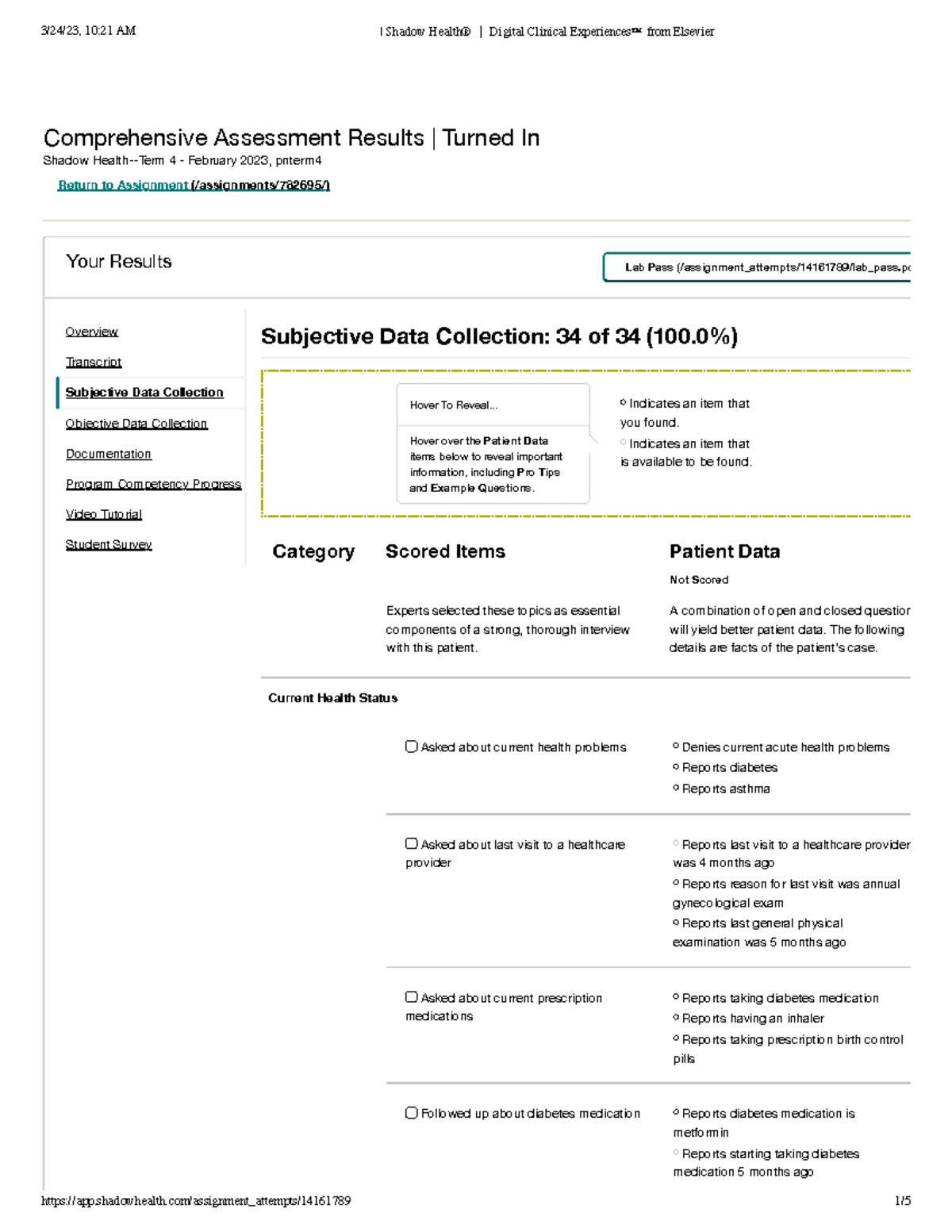 Shadow Health® │ Digital Clinical Experiences™ from Elsevier ...