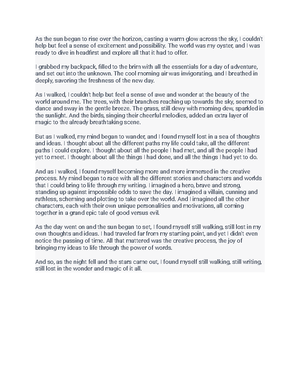 Creative Writing class hw questions and answers - What is creative ...