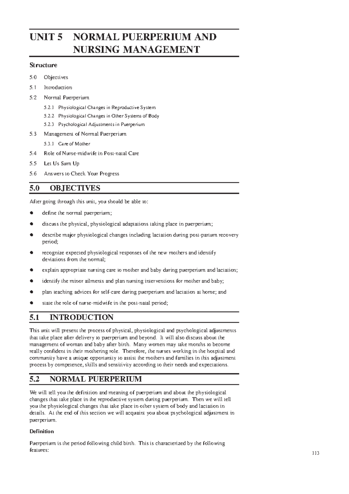 Normal puerperium - revision - UNIT 5 NORMAL PUERPERIUM AND NURSING ...