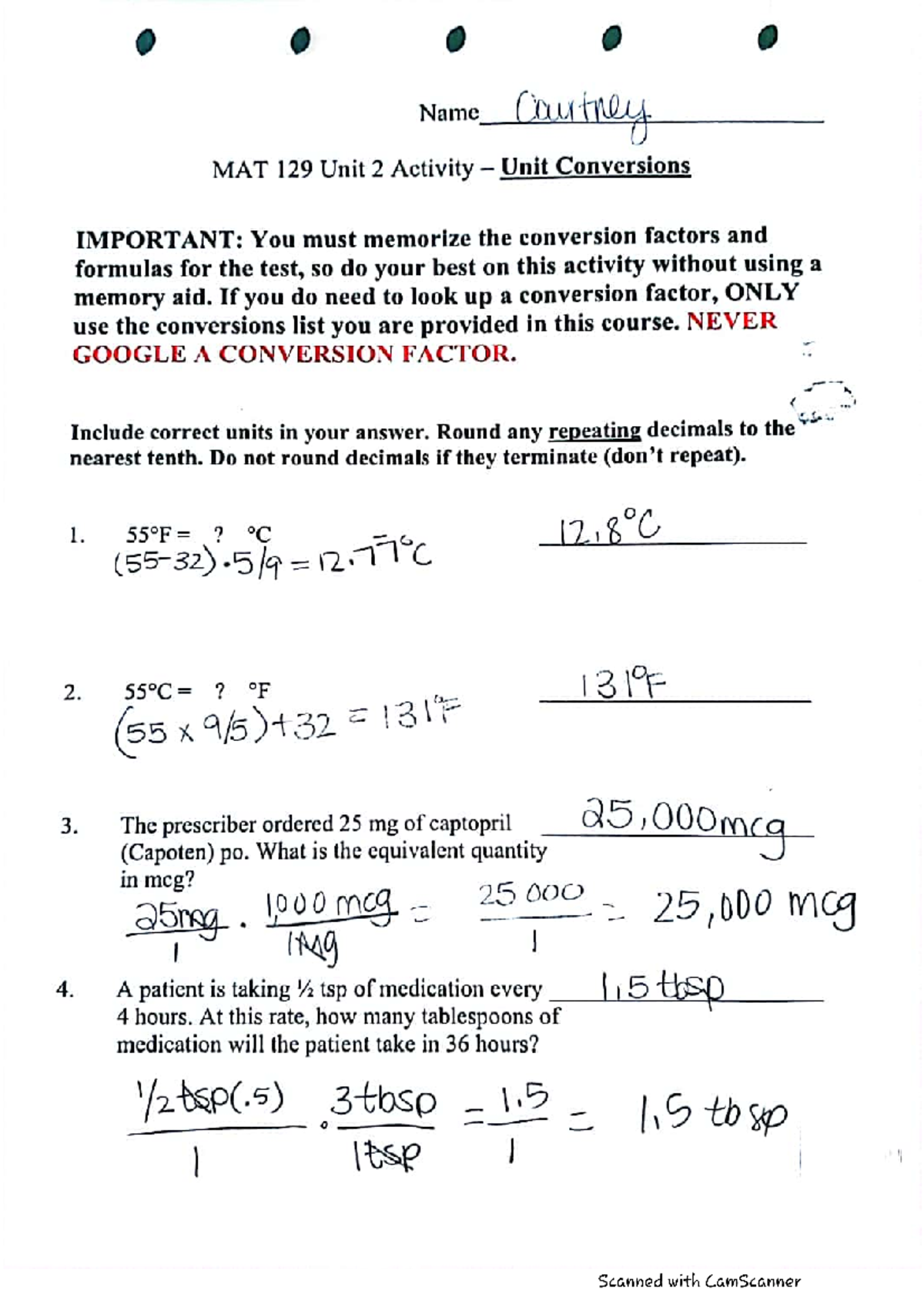 Week 6 conversion - Math - Studocu