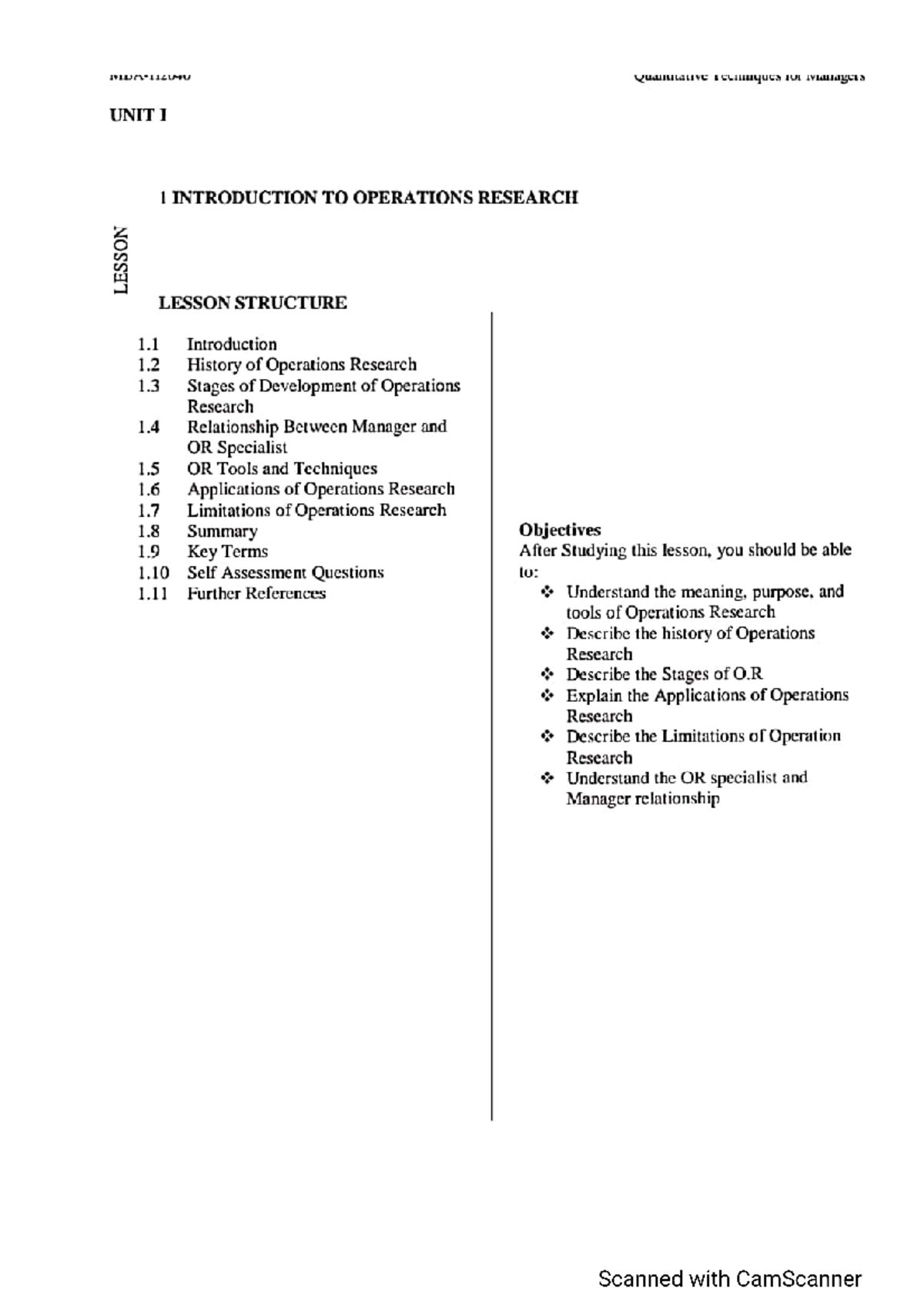 OR. Unit 1 - Operation Research - Studocu