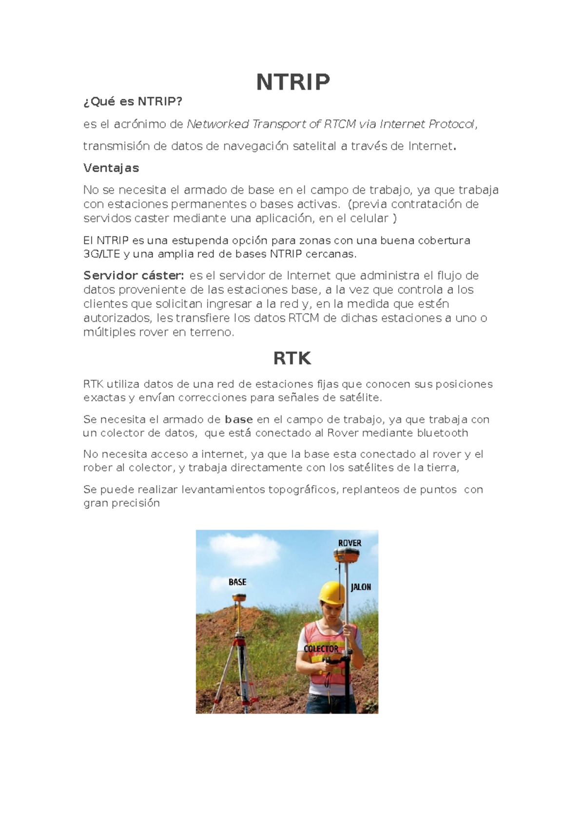 Ntrip - NTRIP ¿Qué es NTRIP? es el acrónimo de Networked Transport of ...