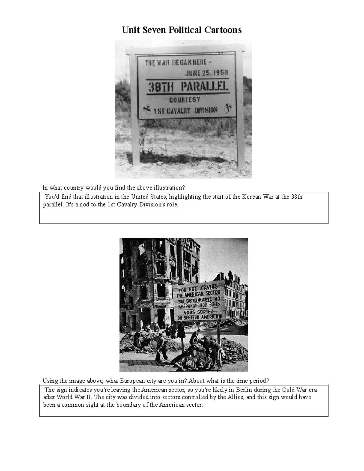 1.7 Unit Seven Political Cartoon Questions-1 - Unit Seven Political ...