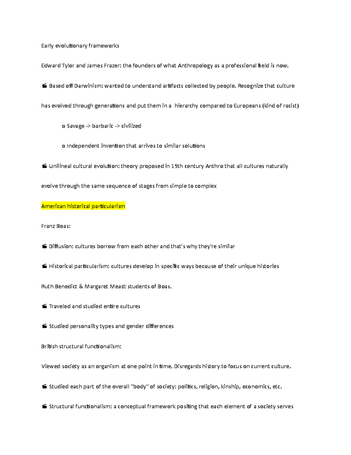 Early evolutionary frameworks - Early evolutionary frameworks Edward ...