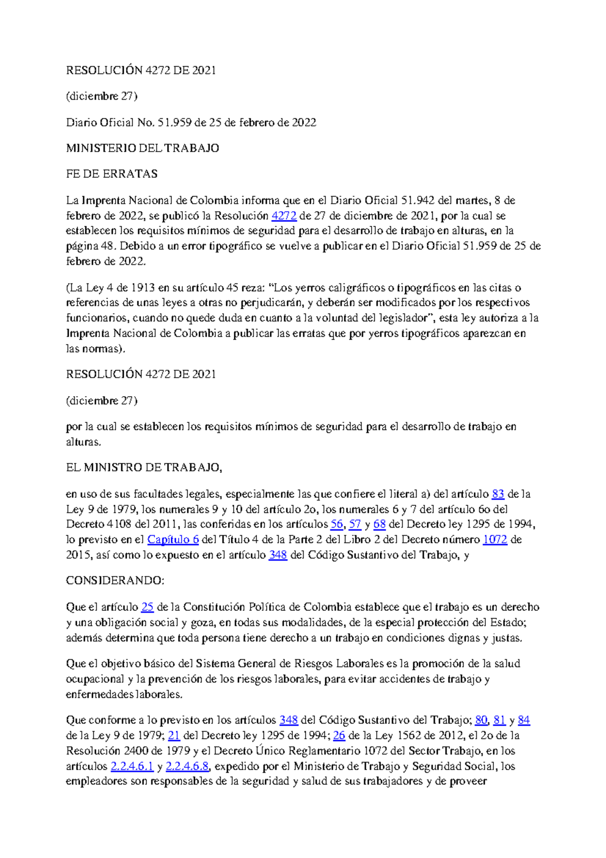 Resolucion mtra 4272 2021 - RESOLUCIÓN 4272 DE 2021 (diciembre 27 ...