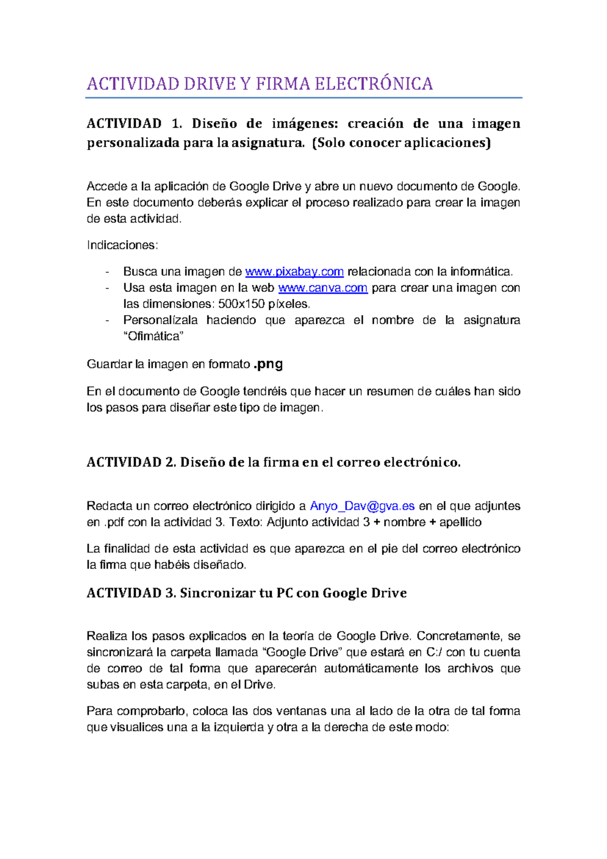 Activ. Firma Electrónica- Drive- Imagenes Canva - ACTIVIDAD DRIVE Y FIRMA ELECTRO/ NICA ...