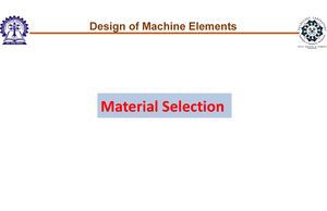 03 Manufacturing - Notes on DOME - Design of Machine Elements Machine ...
