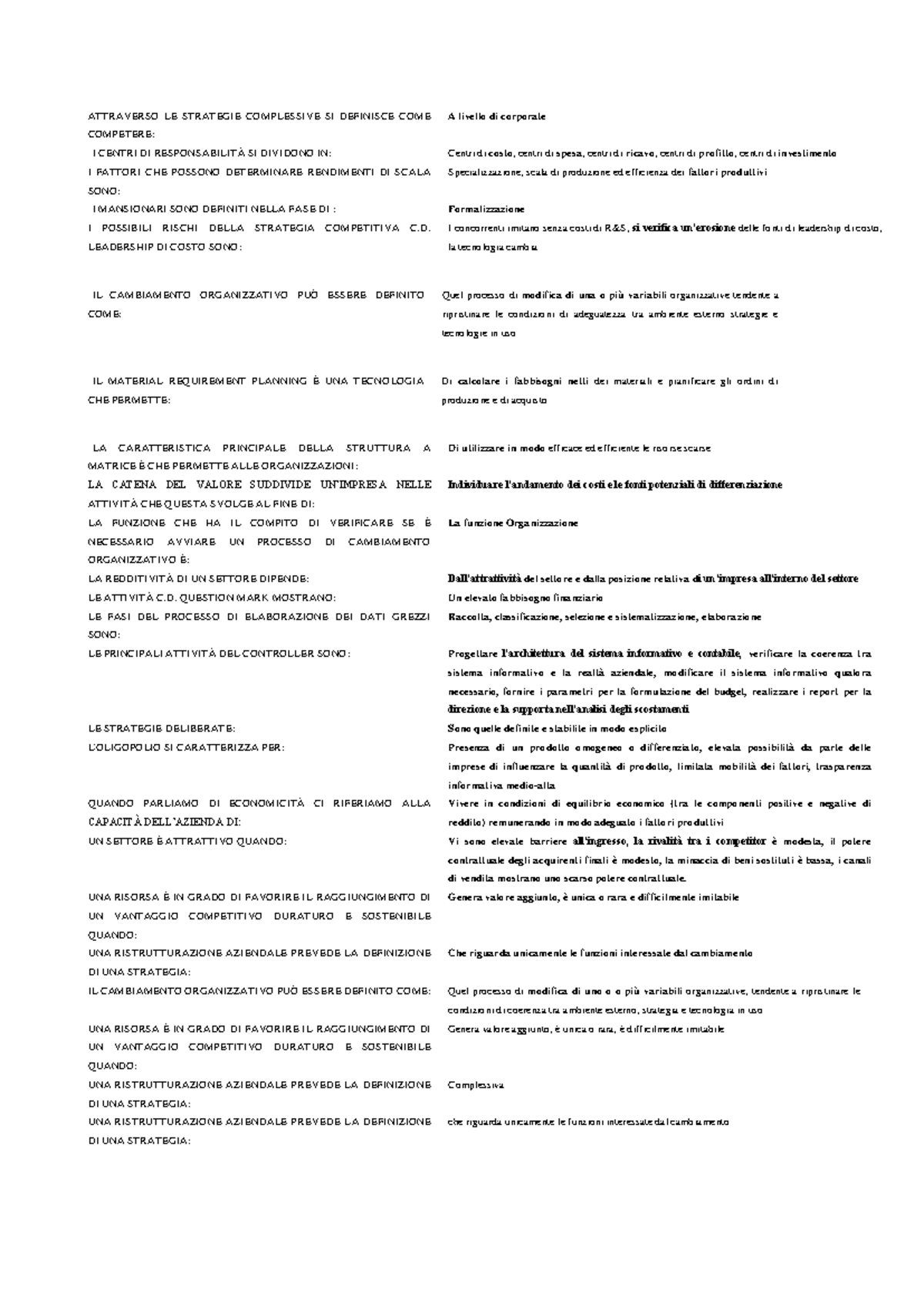 Domande Extra - ATTRAVERSO LE STRATEGIE COMPLESSIVE SI DEFINISCE COME ...