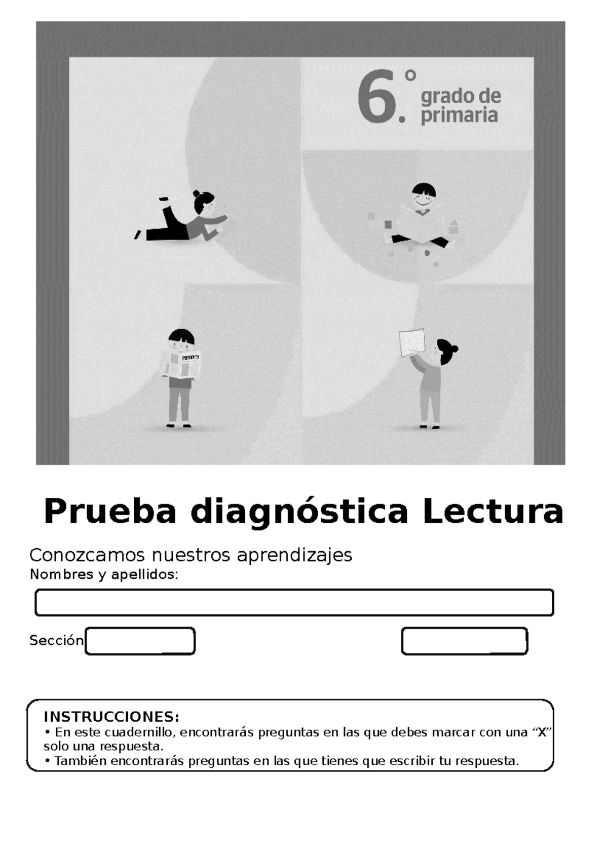 Evaluación diagnóstica de lectura - Prueba diagnóstica Lectura ...