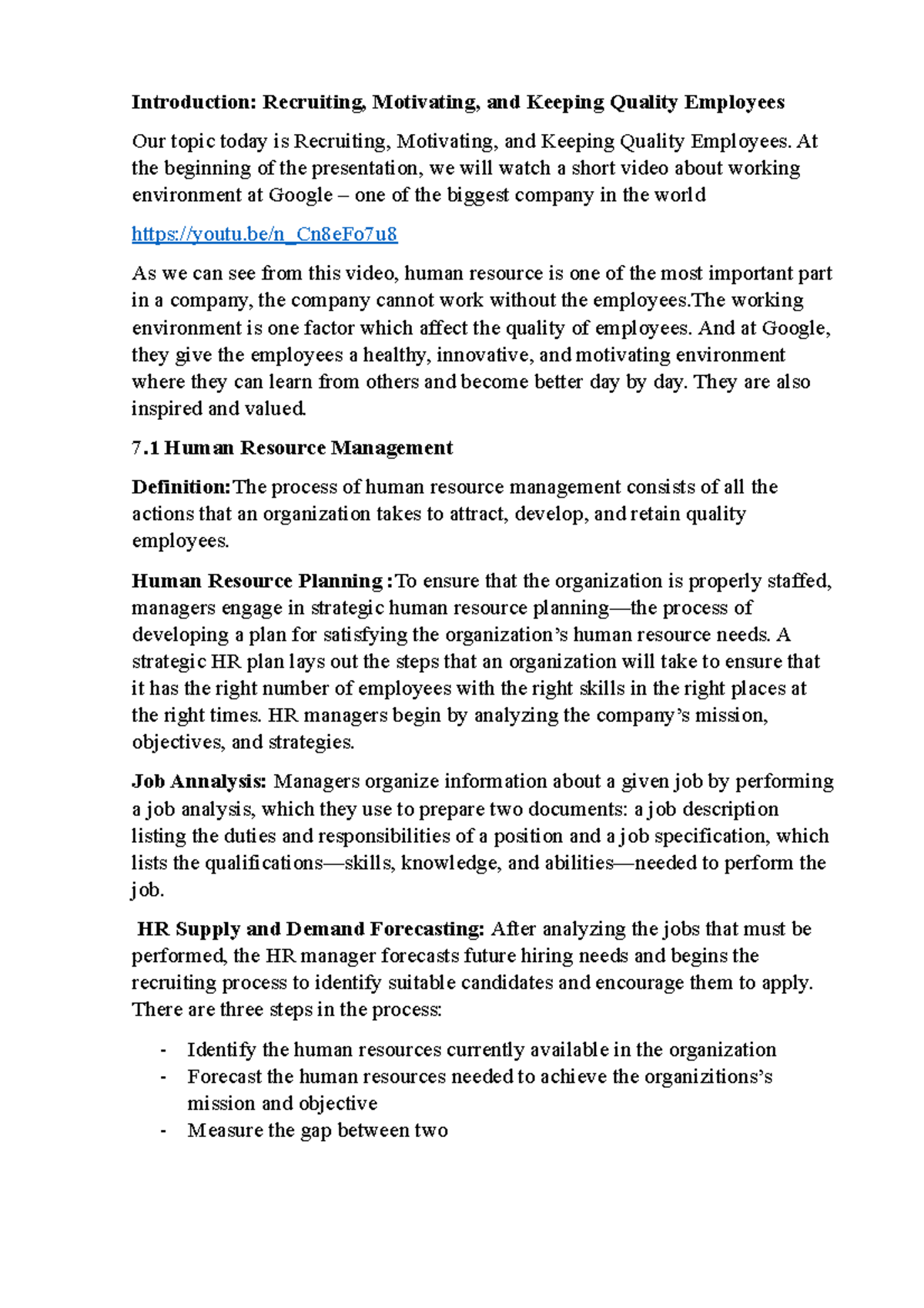 Introduction - hello - Introduction: Recruiting, Motivating, and ...