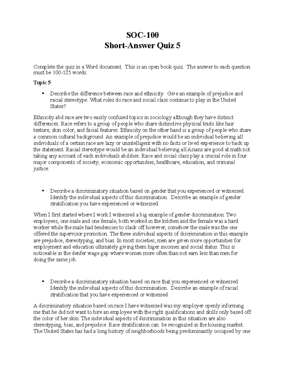 SOC-100.Short-Answer Quiz 5 6-11-21 - SOC- Short-Answer Quiz 5 Complete ...