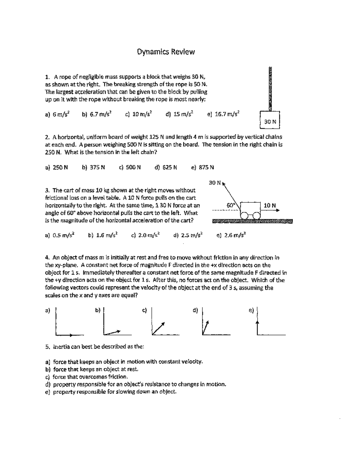 AP Dynamics Review - Studocu