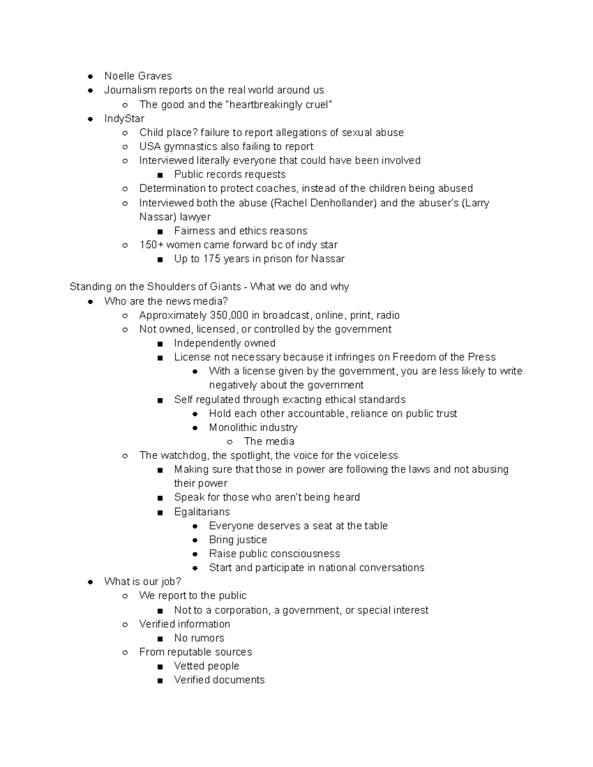 CO101 - 11 04 - JO - Journalism unit notes for com101, janbek - Noelle ...