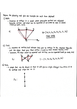 FE - Defining a walk, trail, path, circuit, cycle, eccentricity of a ...