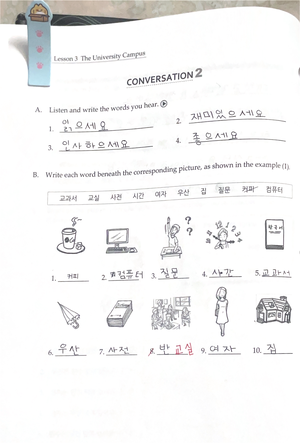 Korean Alphabet homework - lang 1170 - Studocu
