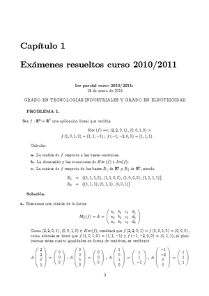 Mátrices Cálculo Integral y determinantes - Álgebra Lineal: Evaluación ...