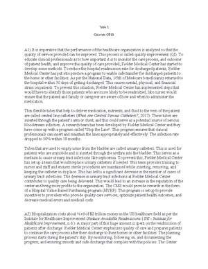 C816 Healthcare Systems Application Task 1 - A1 in Hybrid Record A ...