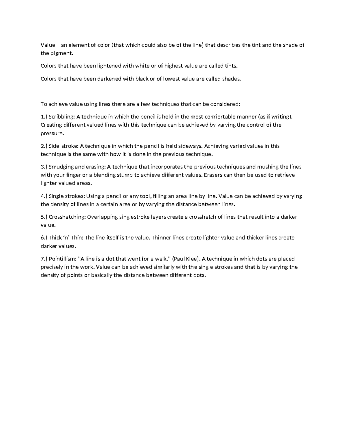 Value - Balyu Sining - Value – an element of color (that which could ...