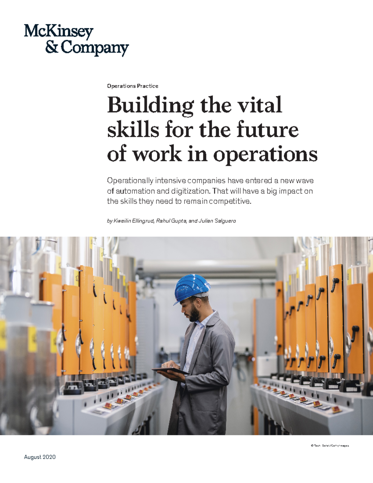 Building the vital skills for the future of work in operations v F ...