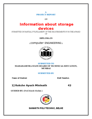 Dte microproject-converted - GOVERNMENT POLYTECHNIC, JINTUR MICRO PROJECT REPORT Academic year ...