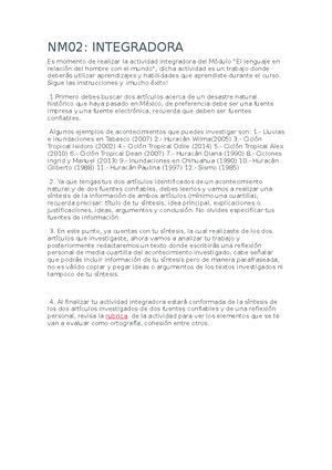 NM09 Integradora - ... - NM09: INTEGRADORA Estamos muy cerca de ...