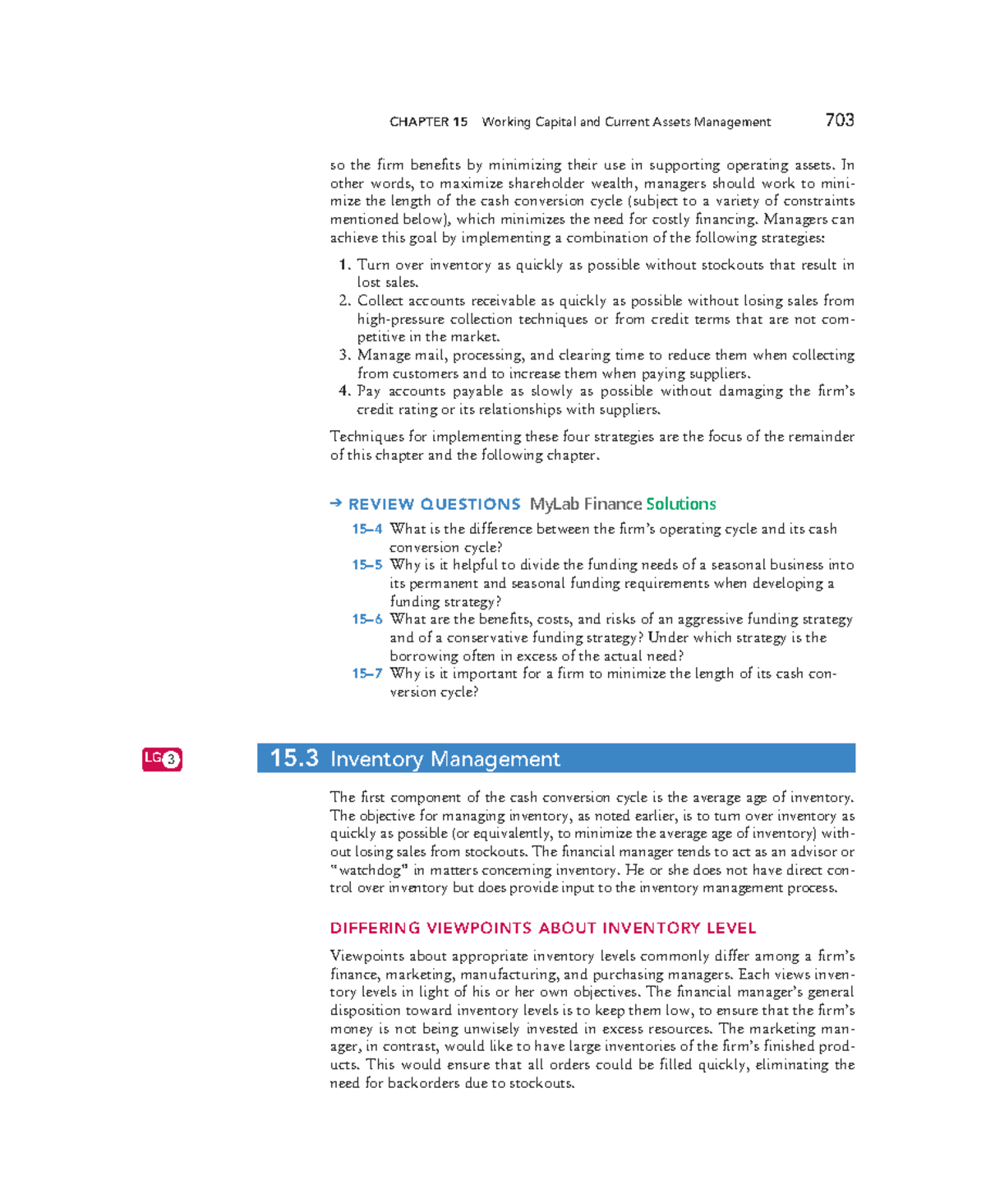Inventory MGT book slides gitman - CHAPTER 15 Working Capital and Current Assets Management 703 ...