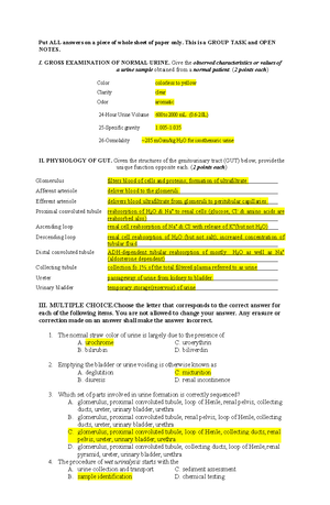 Chapter 5 - Clinical Microscopy - REAGENT STRIPS Reagent strips provide ...