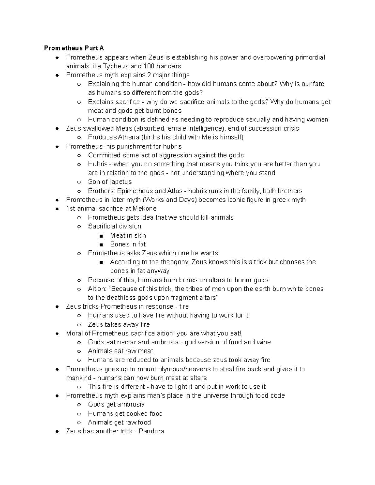 Prometheus - video lecture notes - Prometheus Part A Prometheus appears ...