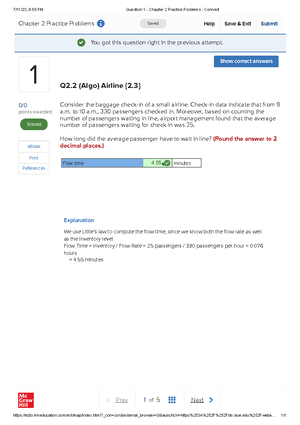 Question 3 - Chapter 2 Practice Problems - ####### 7/11/23, 8:58 PM Question 3 - Chapter 2 ...